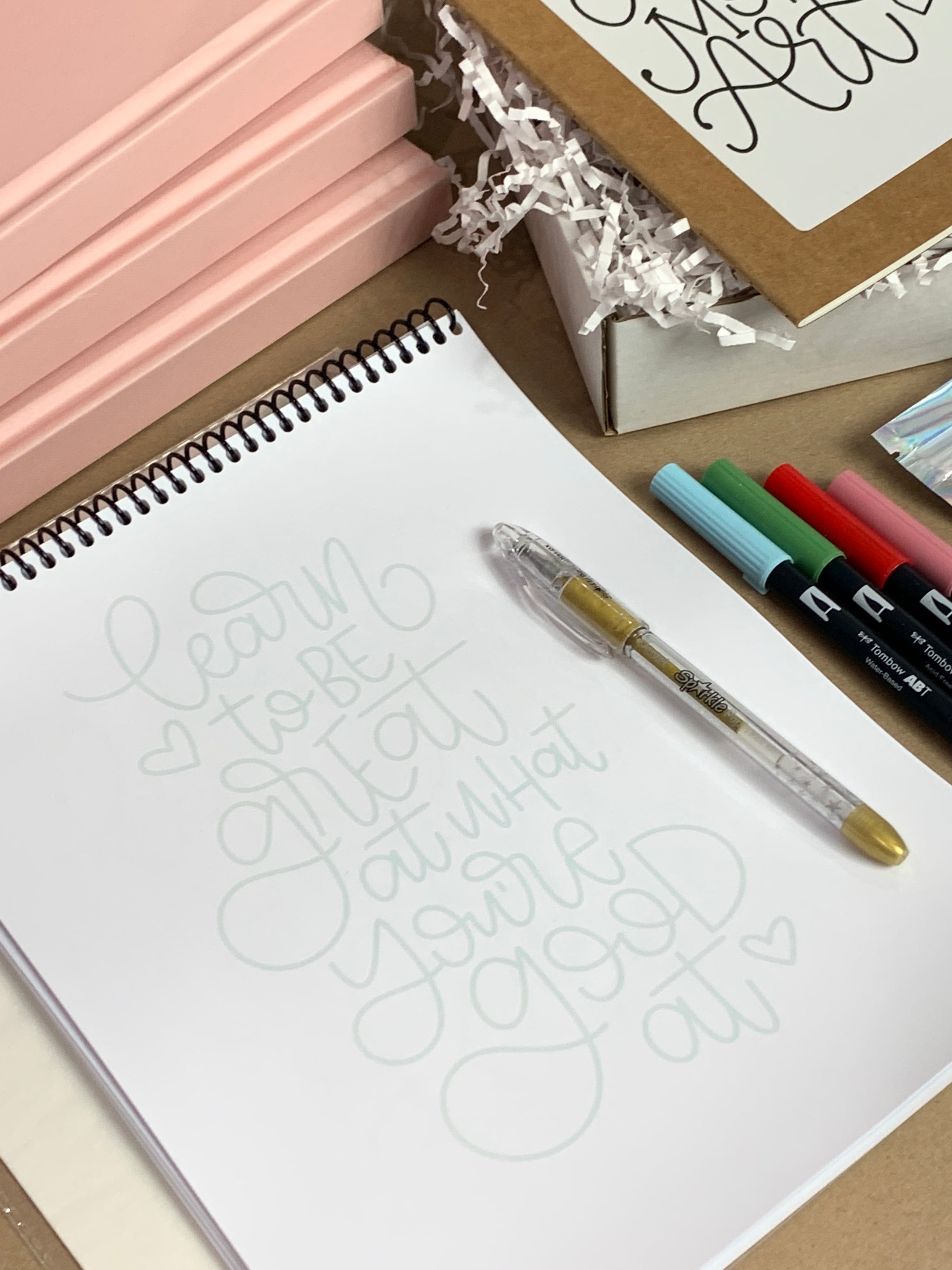 Creative Lettering for Beginners Workbook – Canvas Sign Designs
