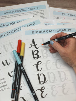 Hand Lettering for Beginners Workbook - Digital Download – Canvas Sign ...